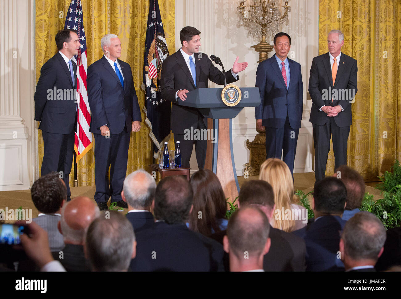 Speaker of The US House Paul Ryan (Republican of Wisconsin) speaks ...