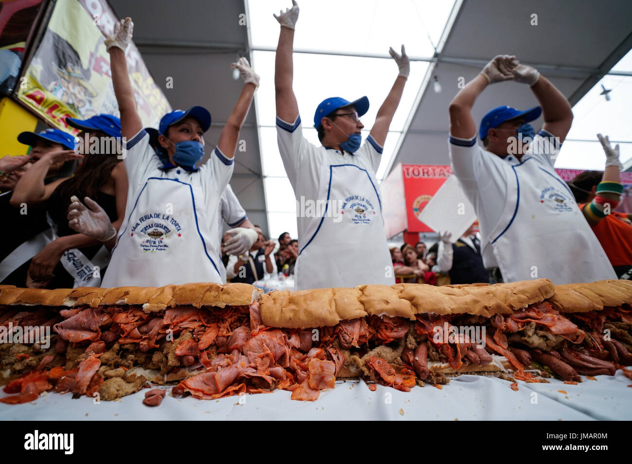 Mexico City, Mexico. 26th July, 2017. People take part in the ...