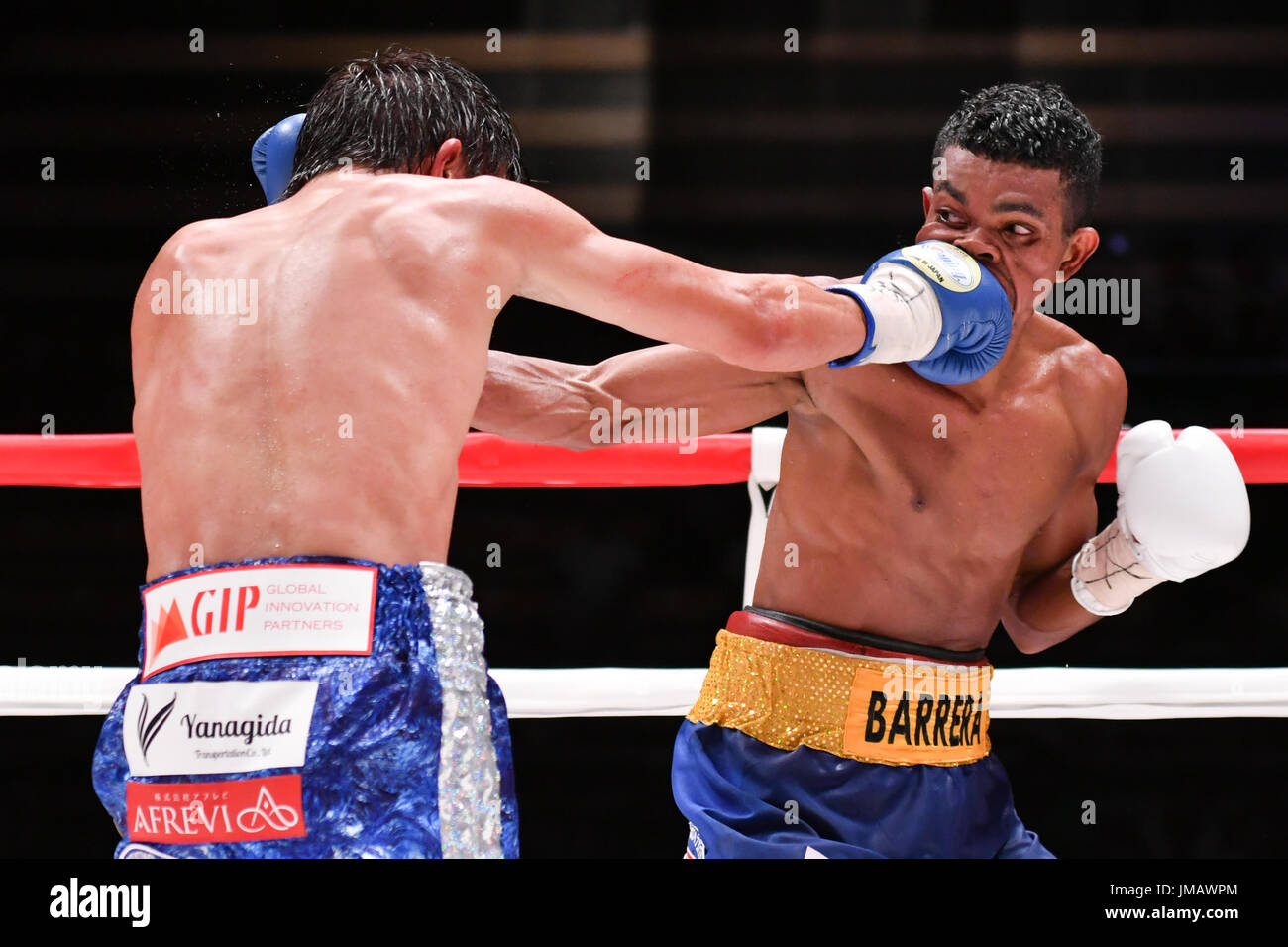 Tokyo, Japan. 23rd July, 2017. (L-R) Ryoichi Taguchi (JPN), Robert ...