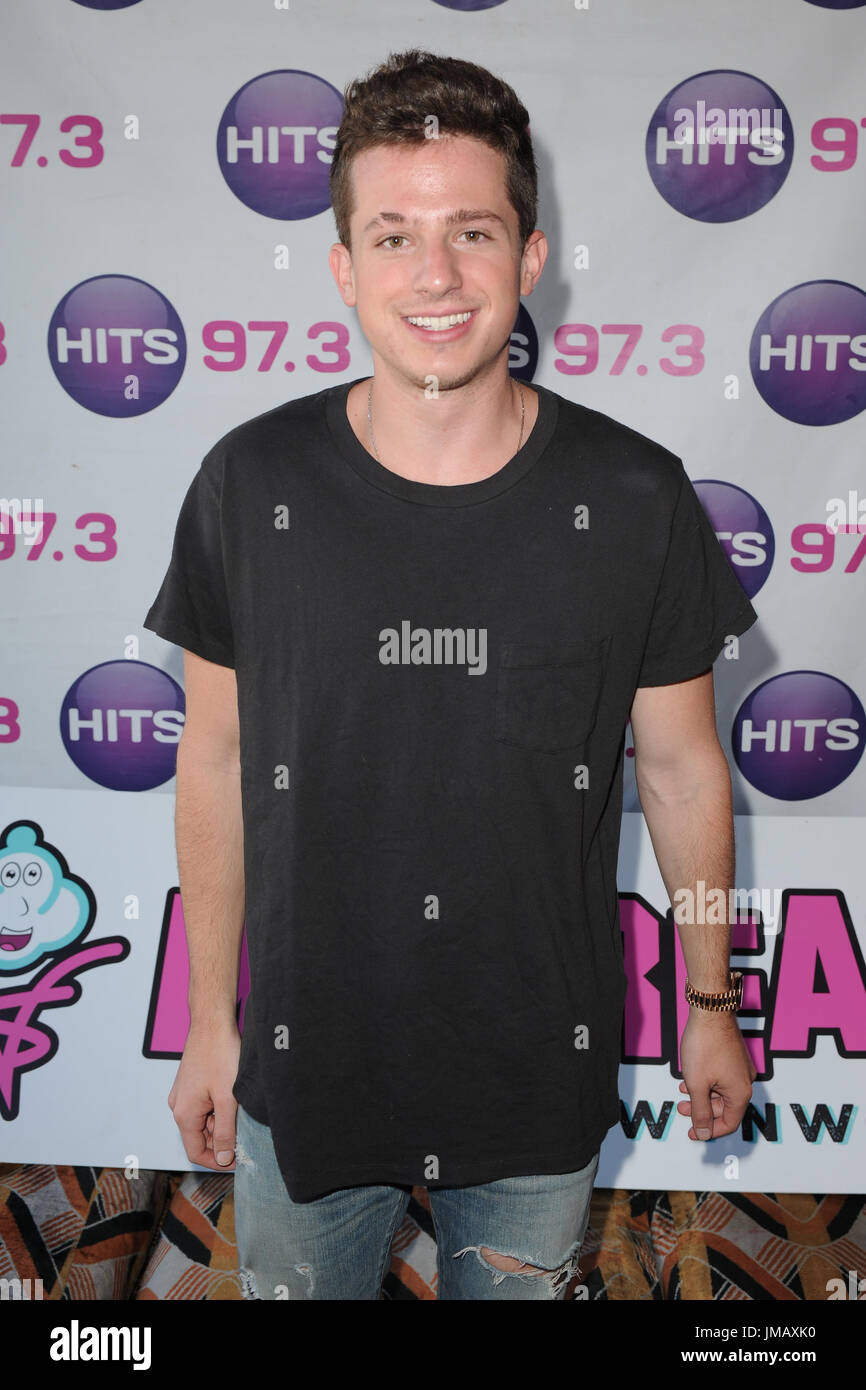 Miami, FL, USA. 26th July, 2017. Charlie Puth poses for a portrait as ...