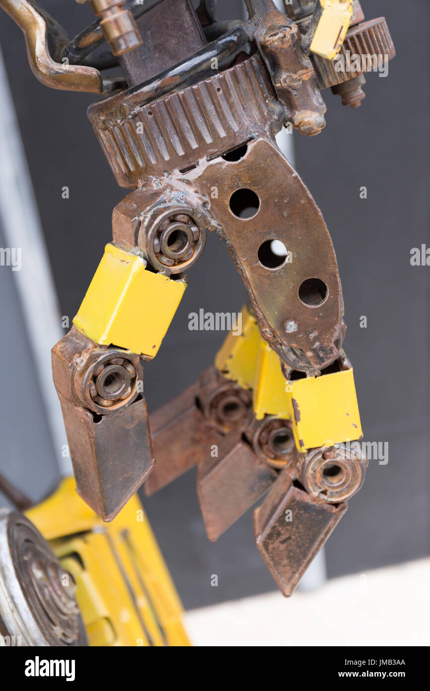 Rust metal assembled for robot hand Stock Photo - Alamy