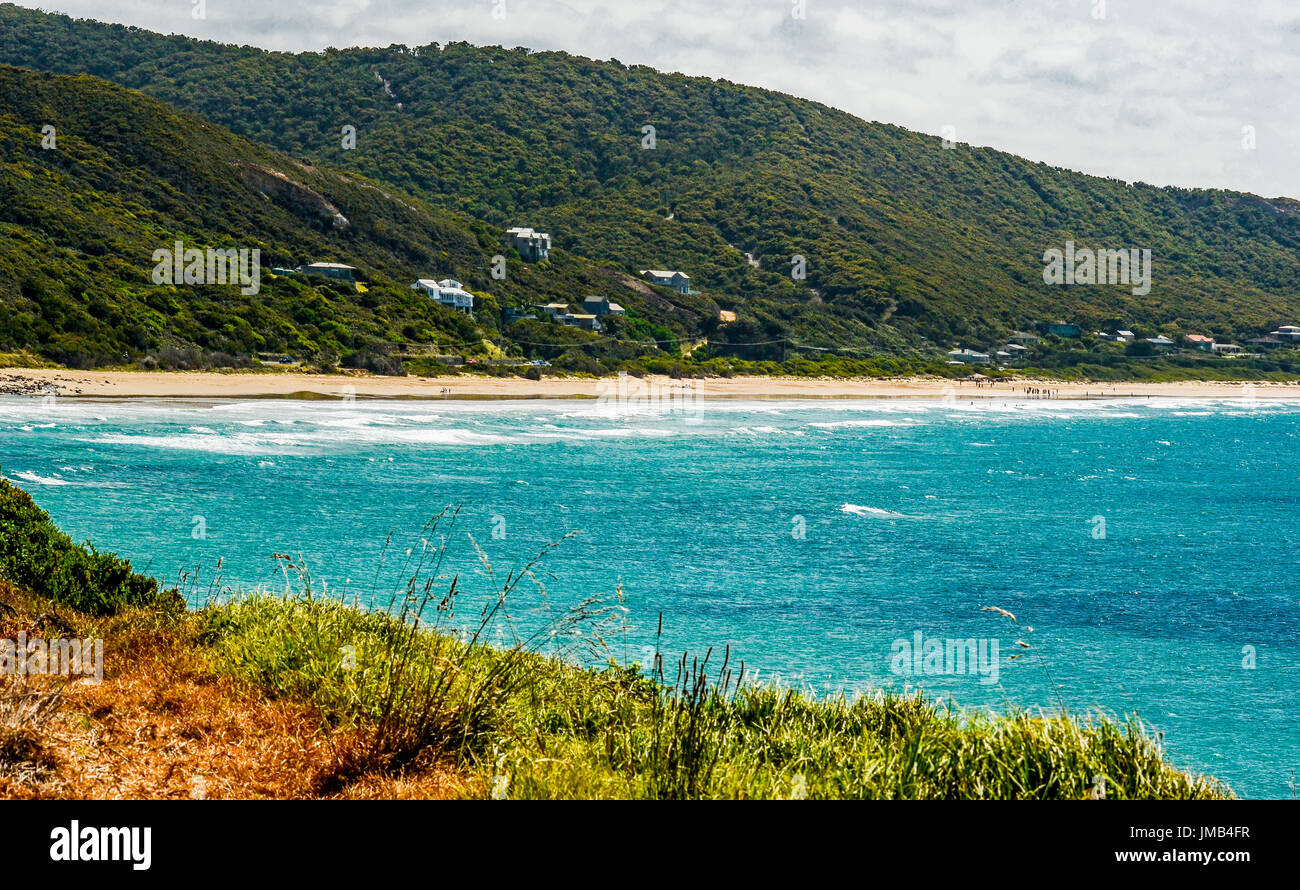 All shades of blue of the Pacific ocean. The Australian coast Stock ...