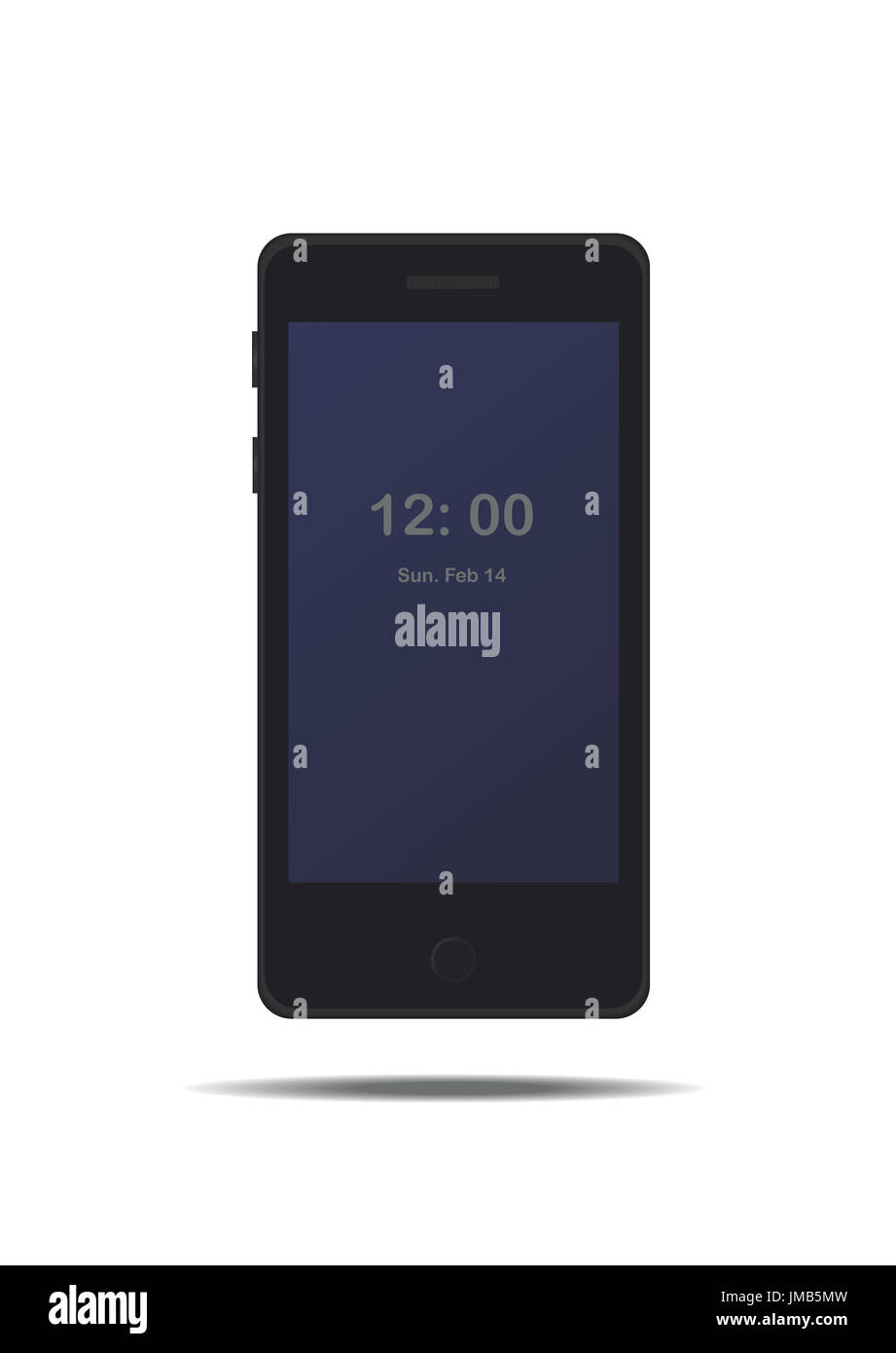 Mobile phone on white background Stock Photo - Alamy