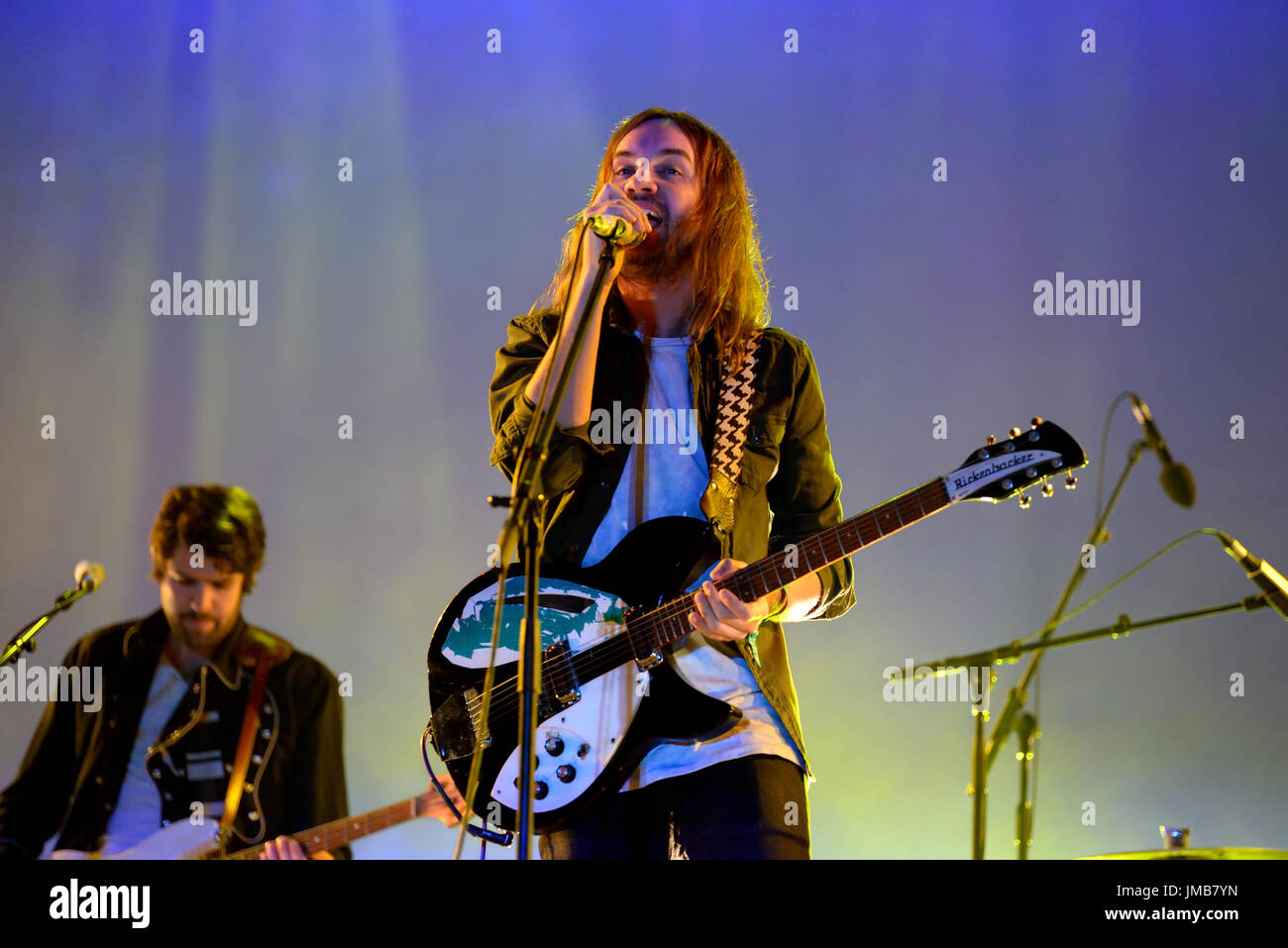 BARCELONA - JUN 2: Tame Impala (psychedelic band) perform in concert at ...
