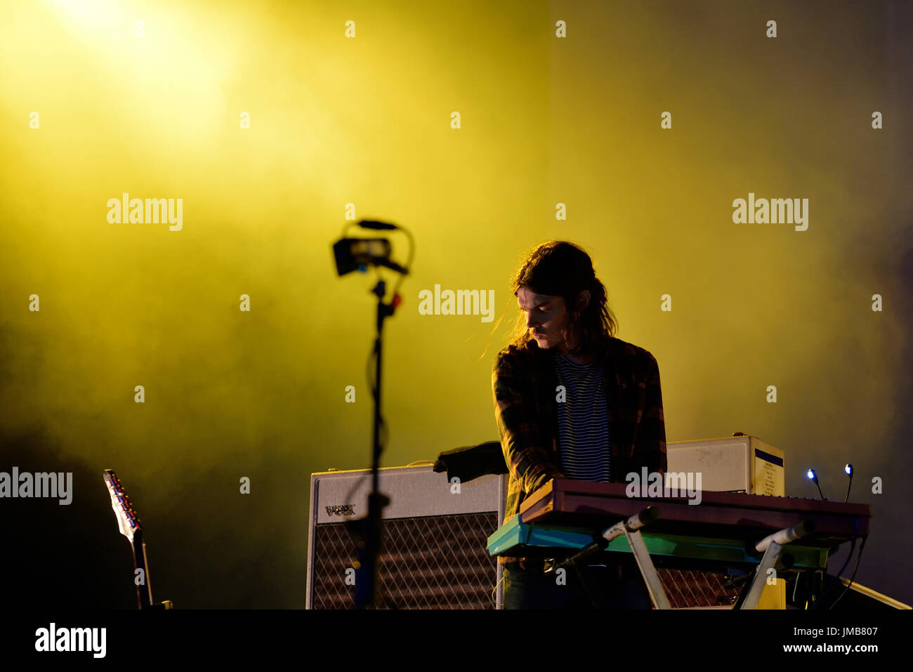 BARCELONA - JUN 2: Tame Impala (psychedelic band) perform in concert at ...