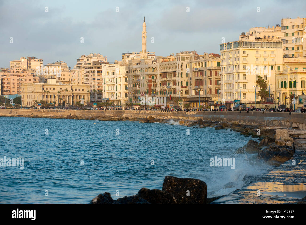 Aegypten, Alexandria, Blick von der Corniche Stock Photo - Alamy