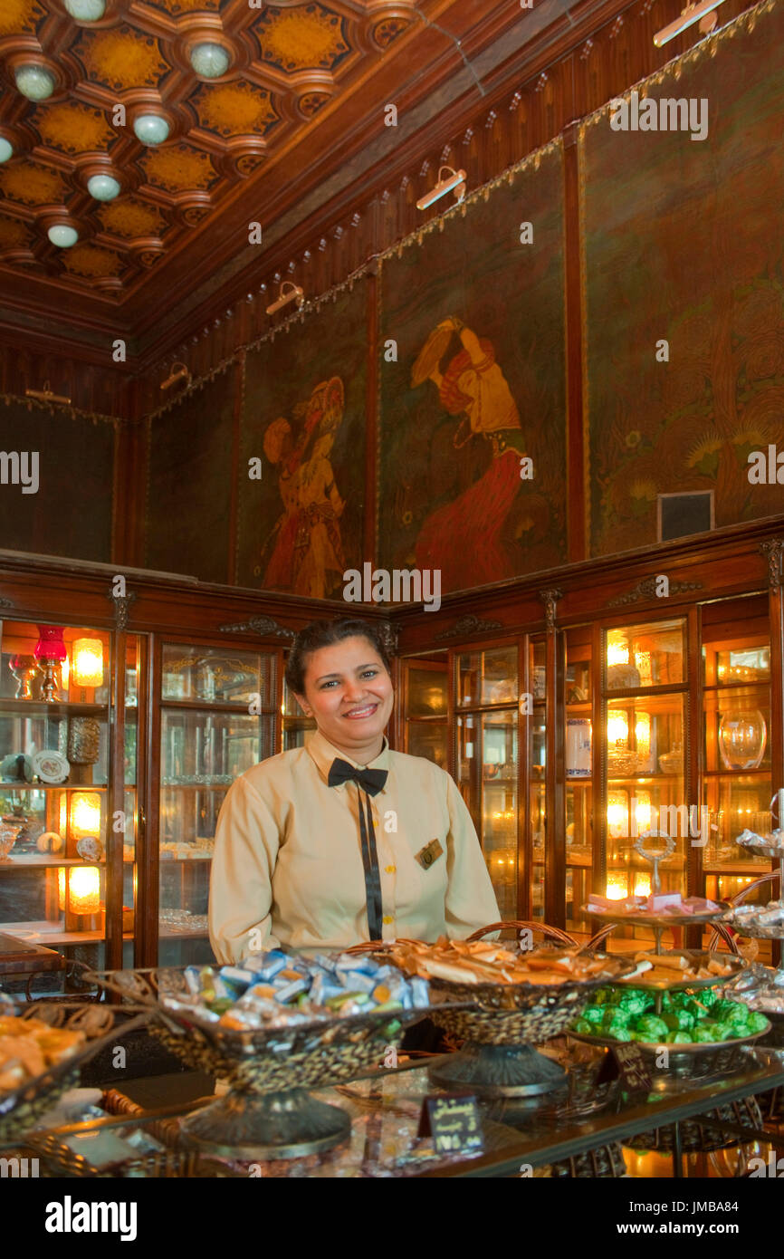 Aegypten, Alexandria, Patisserie Trianon Stock Photo - Alamy