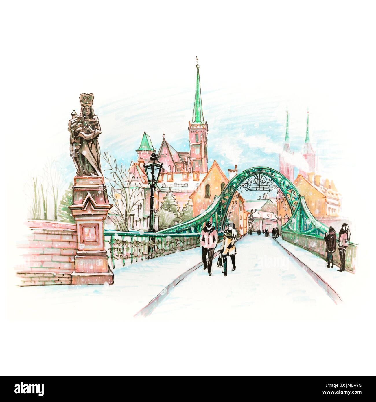 The holy cross church and cathedral Cut Out Stock Images & Pictures - Alamy