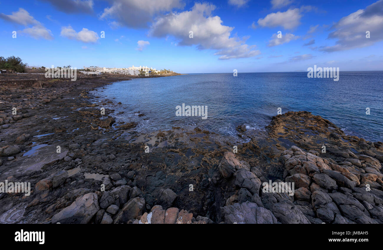 The coastline of Playa Blanca in Lanzarote Stock Photo - Alamy