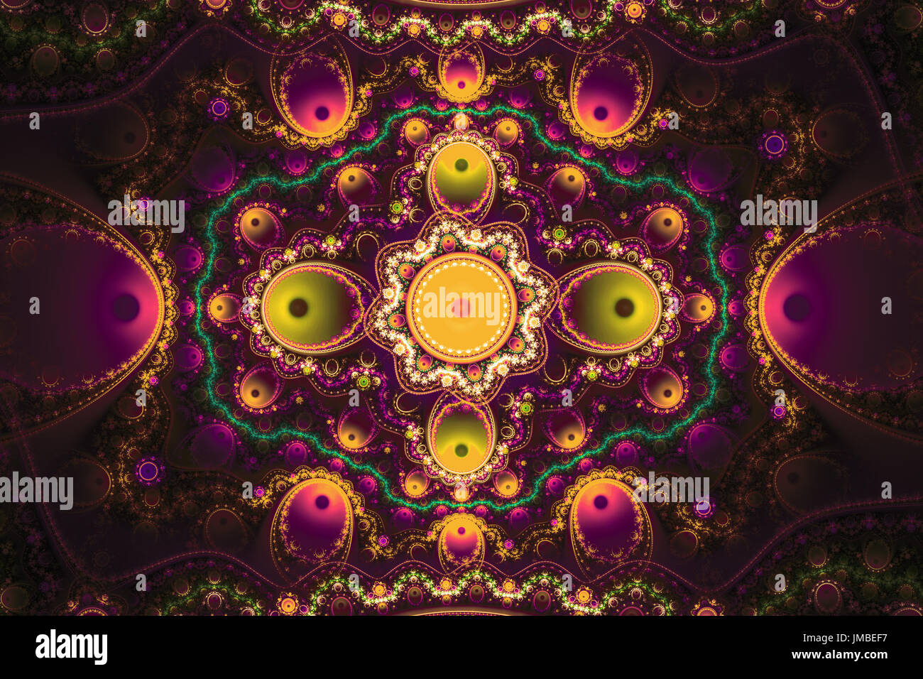 Black and colorful digital render. Psychedelic concept background ...