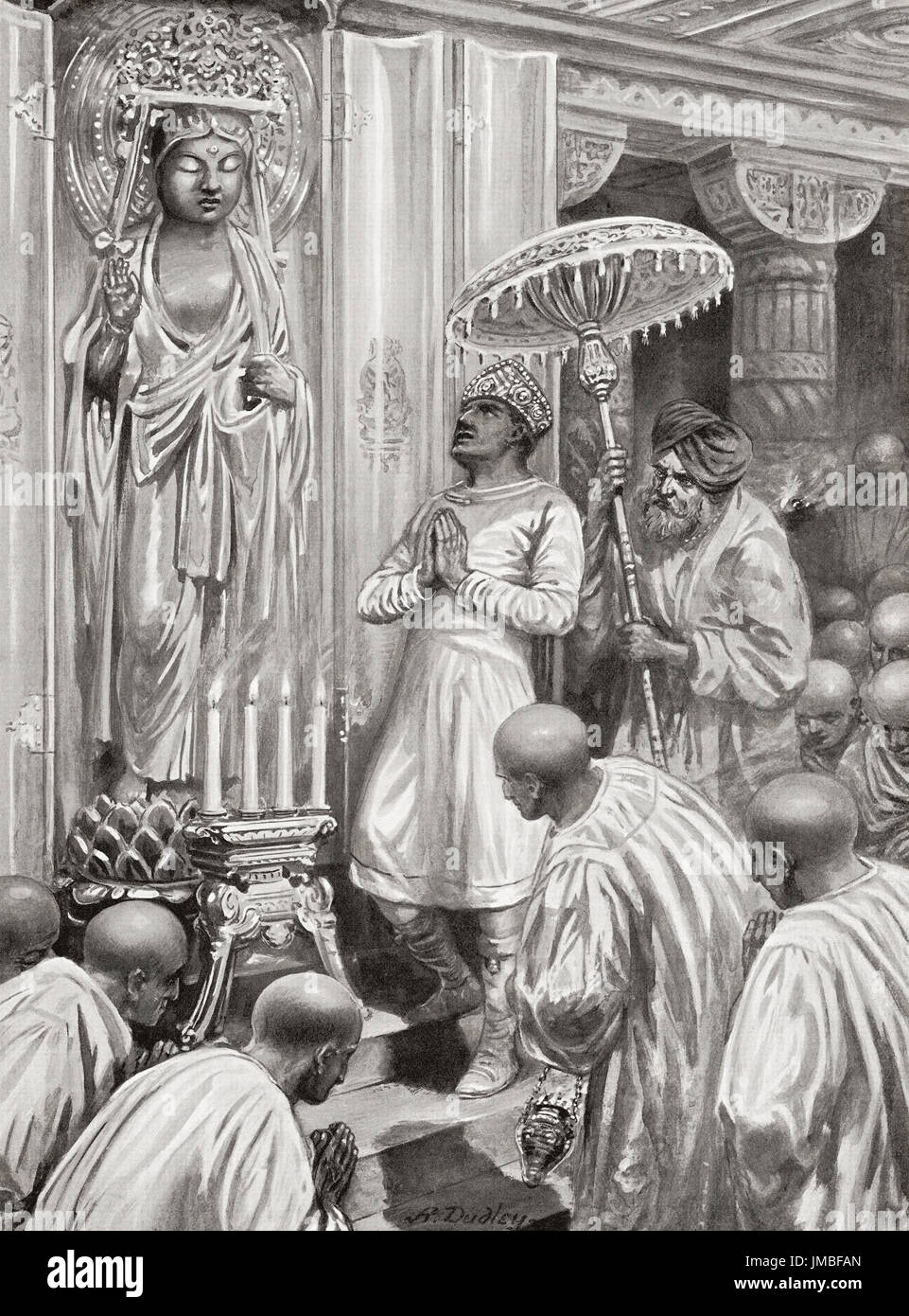 Kanishka inaugurates Mahayana Buddhism, 100 AD. Kanishka I aka Kanishka ...