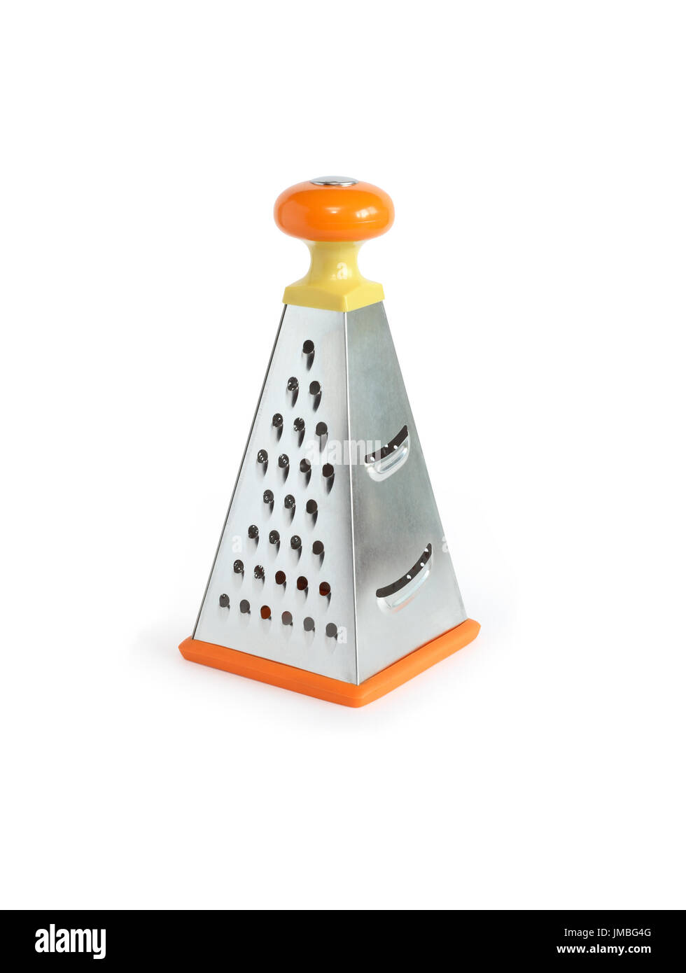 New grater standing on white background. Clipping path is included ...