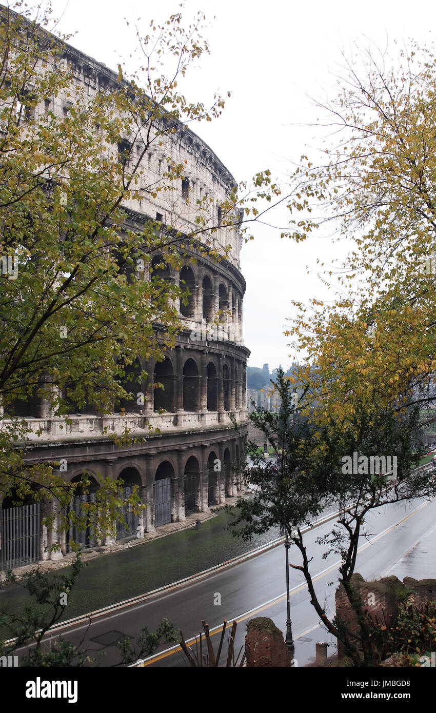 Coliseum trees sky amphitheatre hi-res stock photography and images - Alamy