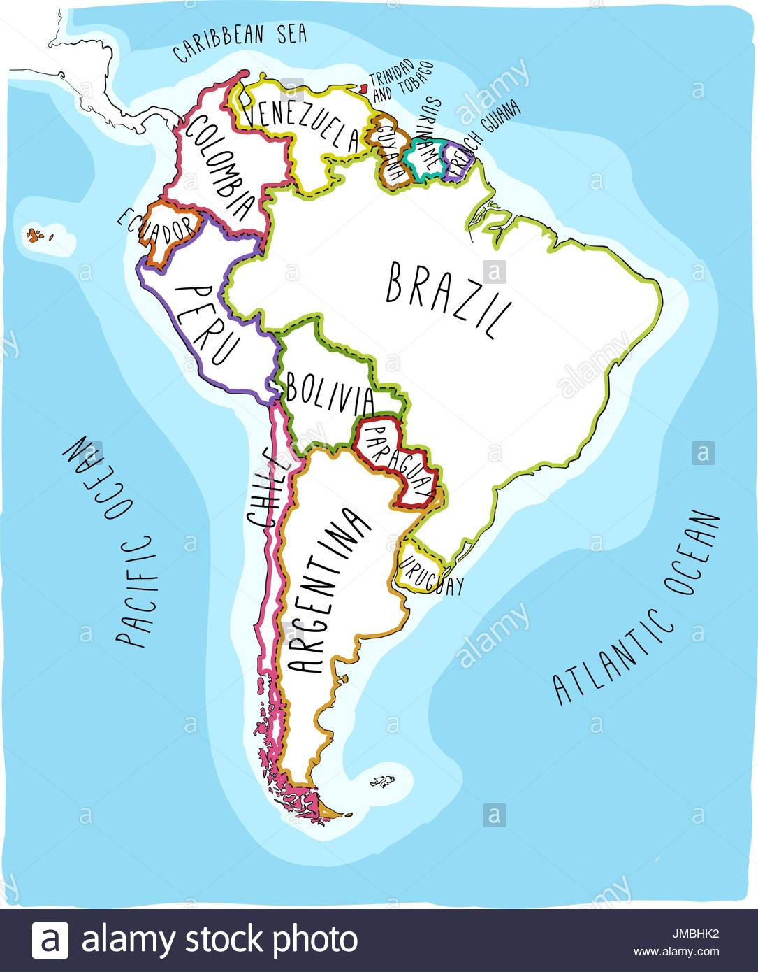 South Atlantic Ocean Map Stock Photos & South Atlantic Ocean Map Stock ...