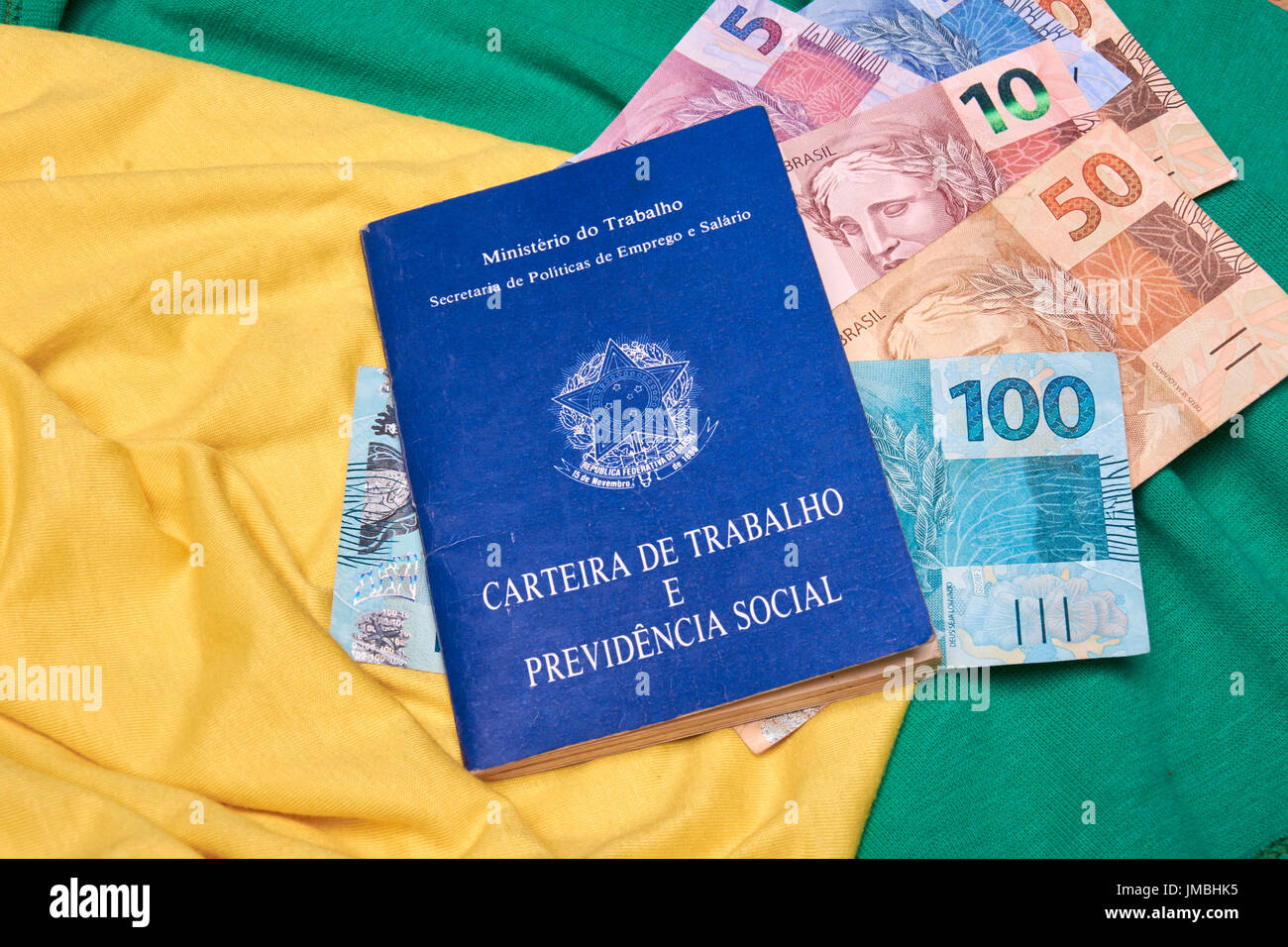 Brazilian work books or document work, social security or worker rights ...