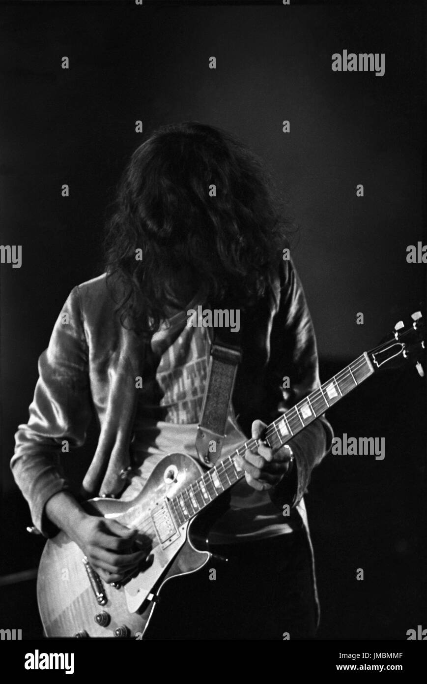 Led Zeppelin performing at the Newport Jazz Festival in Newport, RI on ...
