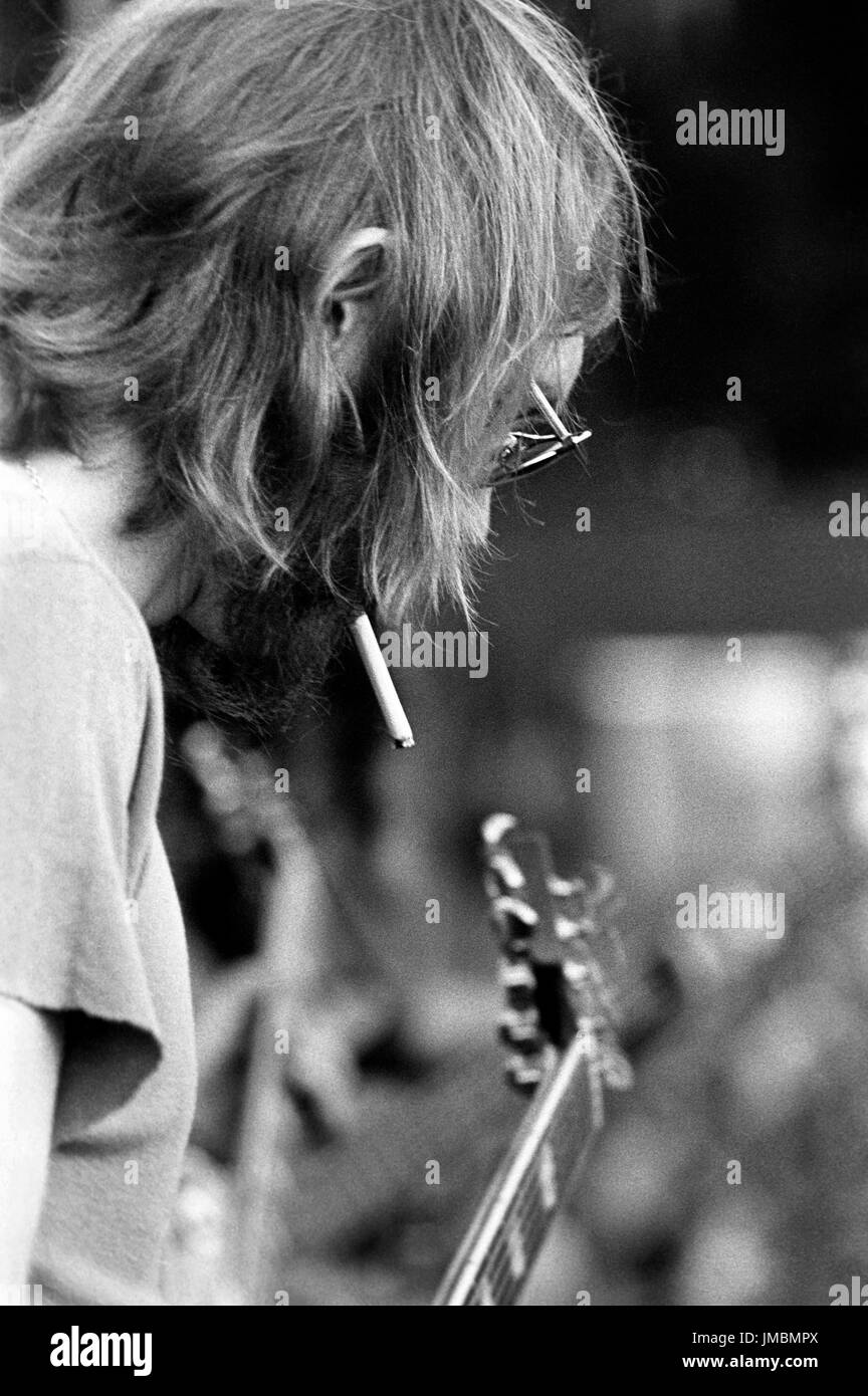 Duane Allman of The Allman Brothers Band performing at the Sunset ...