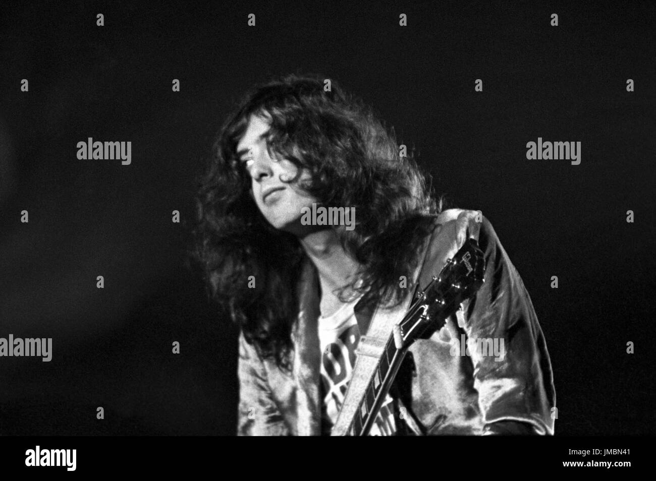 Led Zeppelin performing at the Newport Jazz Festival in Newport, RI on ...