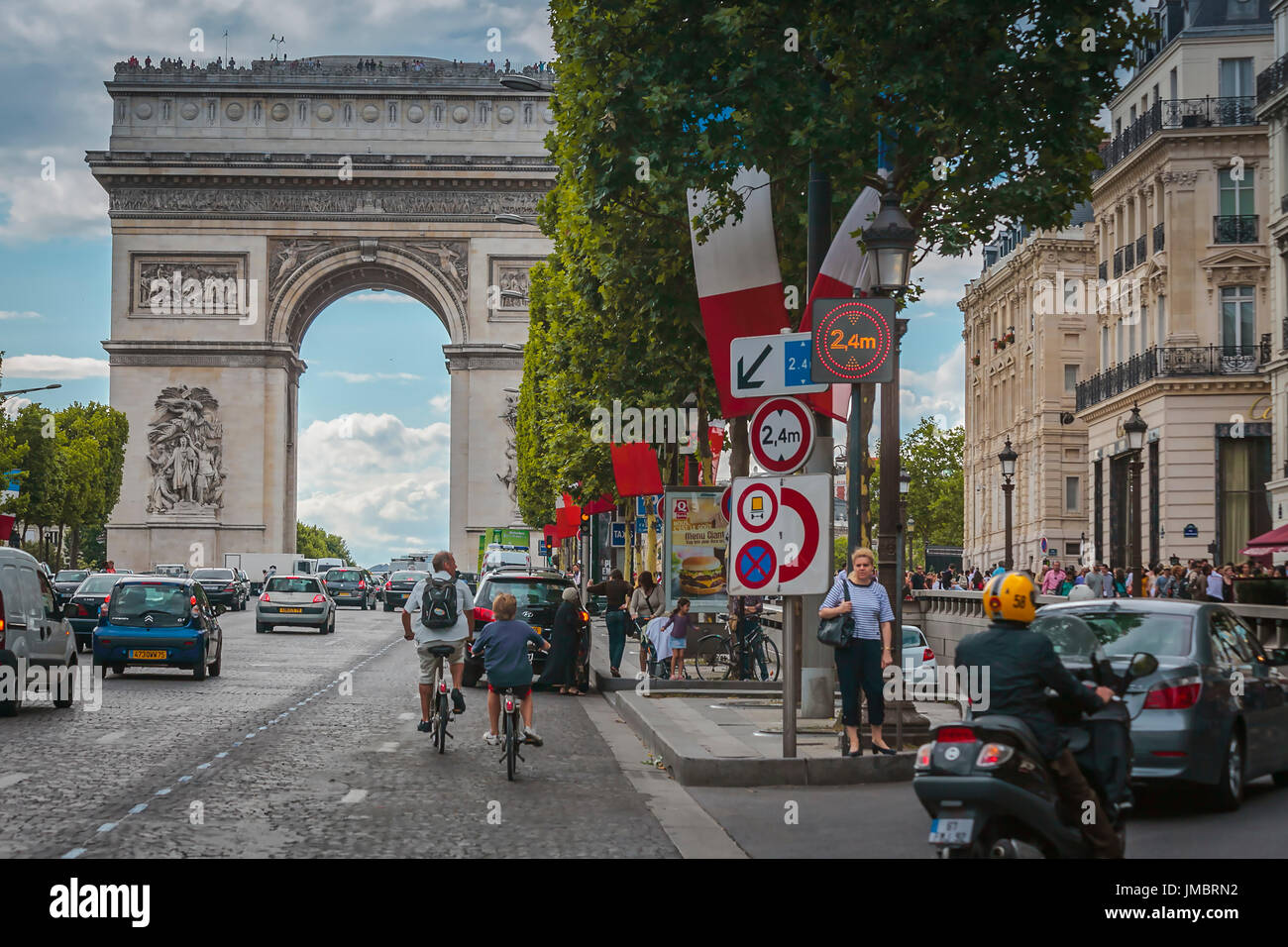 Champs Elysees, Paris, France Stock Photo - Alamy