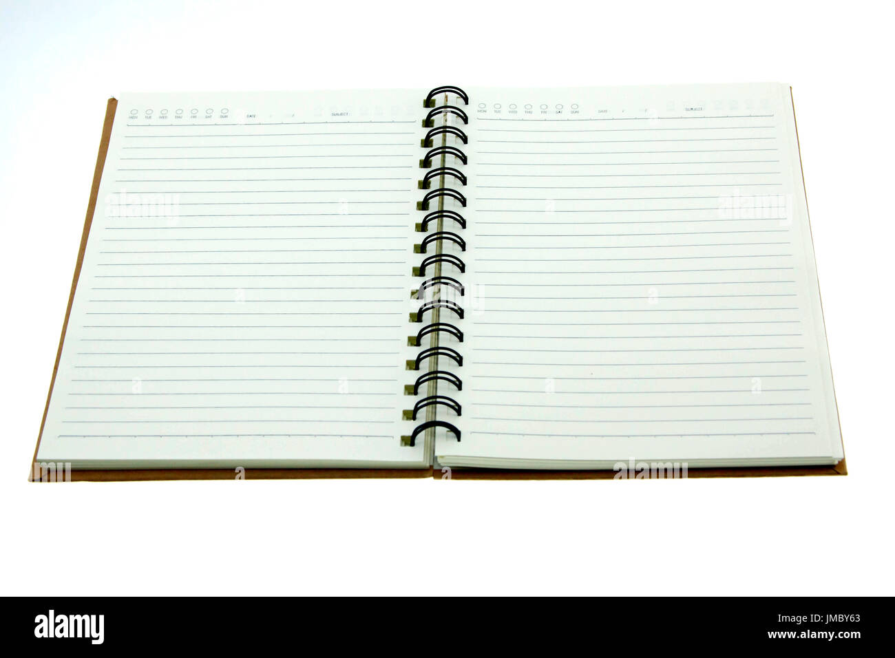 Notebook isolated on white background Stock Photo - Alamy