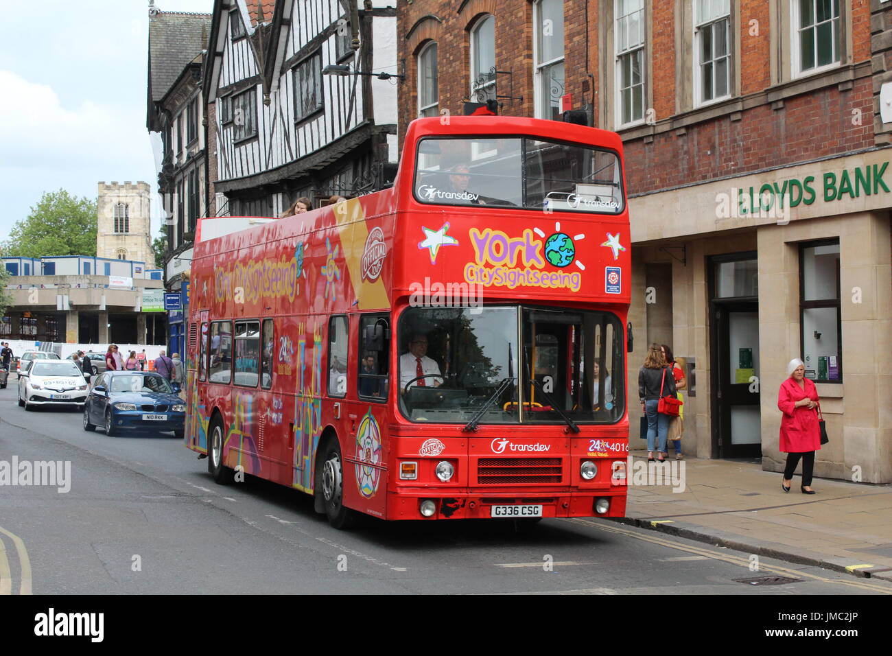 YORK SIGHTSEEING OPEN TOP TOUR BUS Stock Photo - Alamy