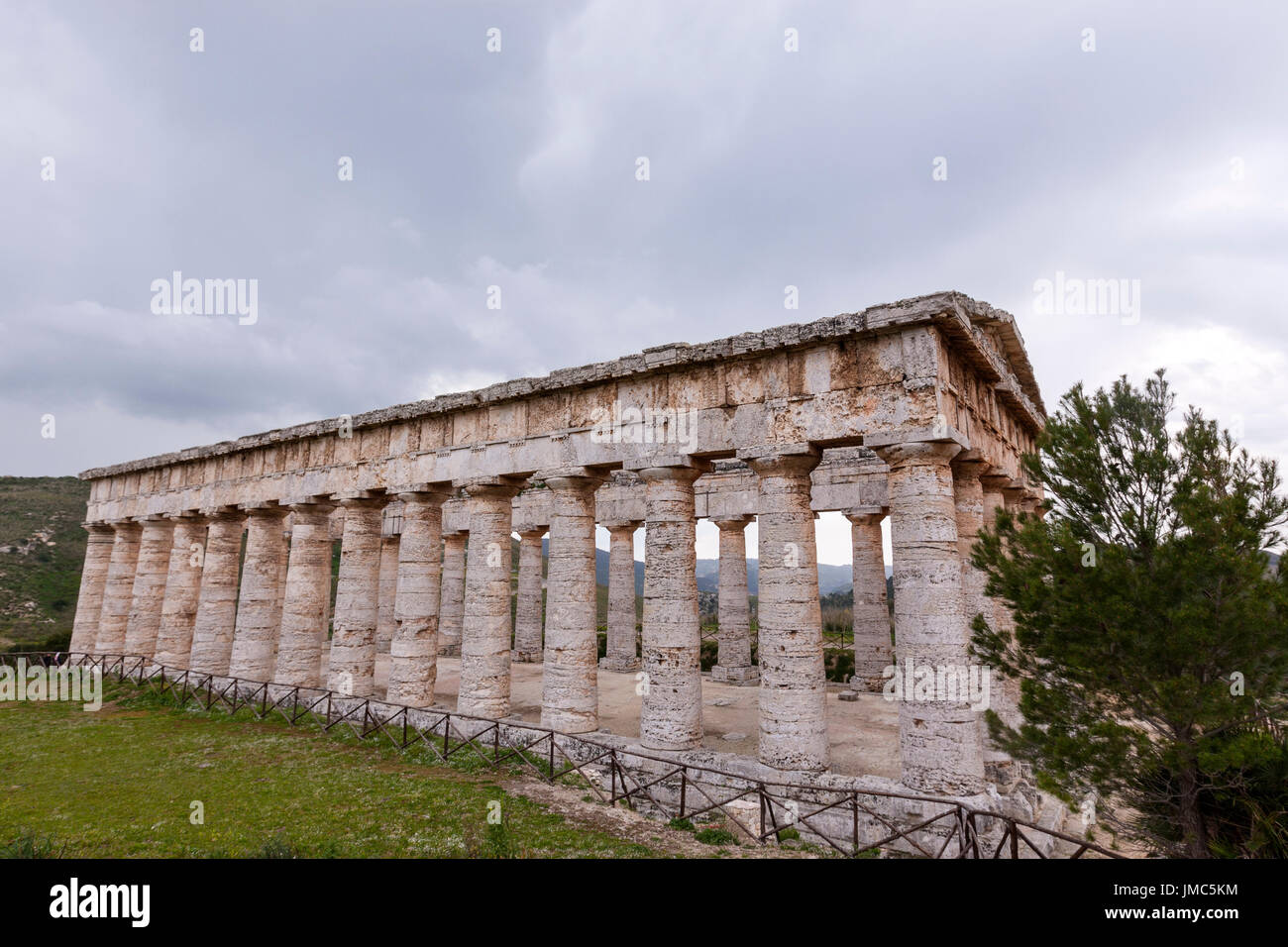 The Greek Doric temple of Segesta, Segesta, Sicily, Italy Stock Photo ...