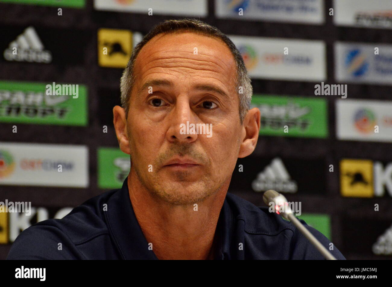 Kiev, Ukraine. 25th July, 2017. BSC Young Boys head coach Adolf "Adi ...