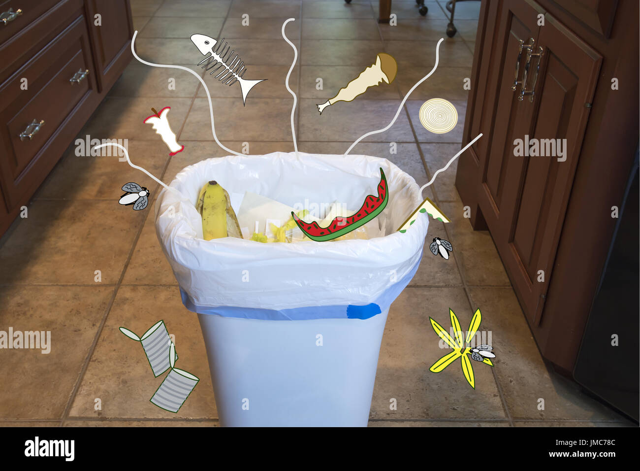 Trash can inside hi-res stock photography and images - Alamy