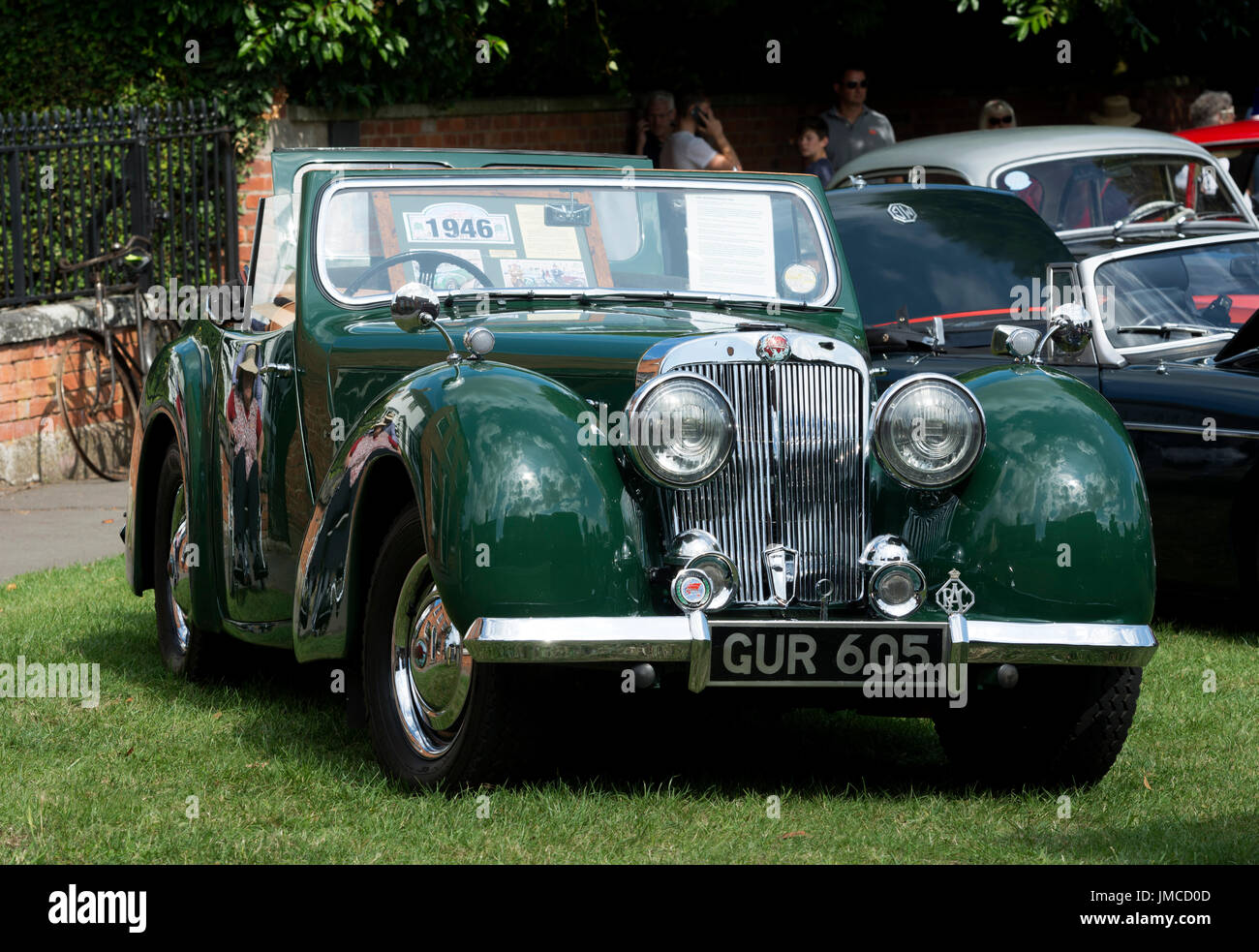 A 1946 Triumph Roadster at the Classic Car Show, Inkberrow village ...
