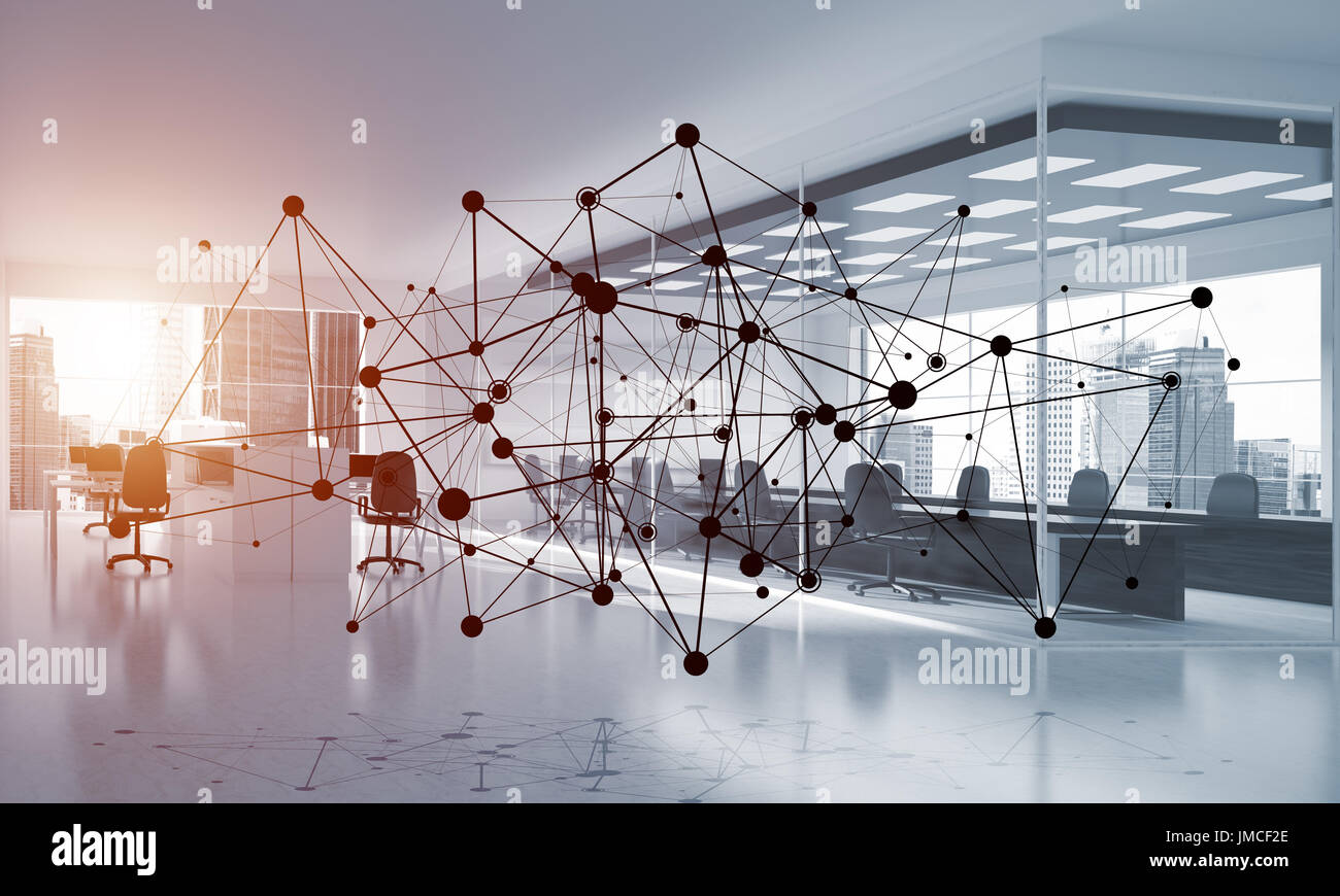 Networking and wireless connection as concept for effective modern ...