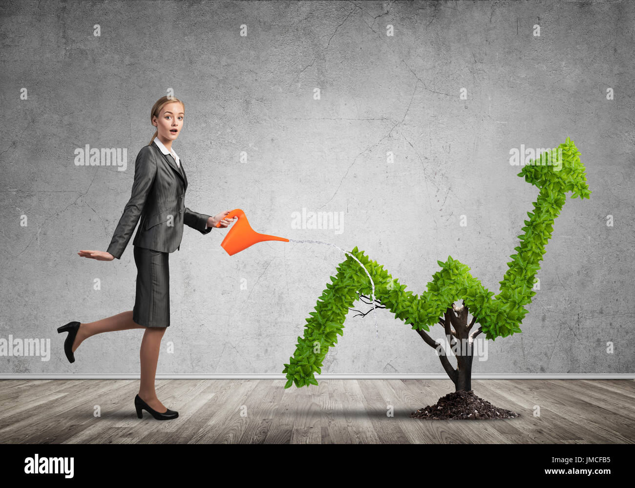 Make your money grow Stock Photo - Alamy