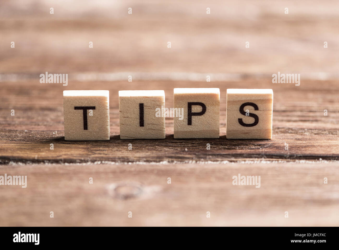 Tips word concept Stock Photo - Alamy
