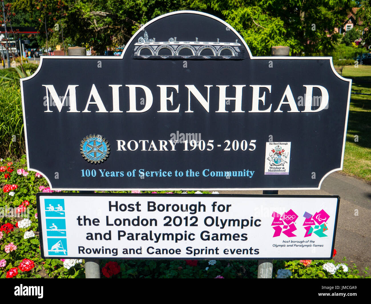 Maidenhead Sign, Maidenhead, Berkshire, England, UK, GB Stock Photo - Alamy