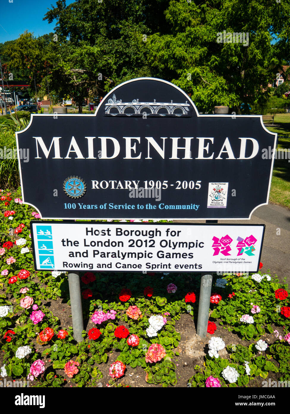 Maidenhead Sign, Maidenhead, Berkshire, England, UK, GB Stock Photo - Alamy