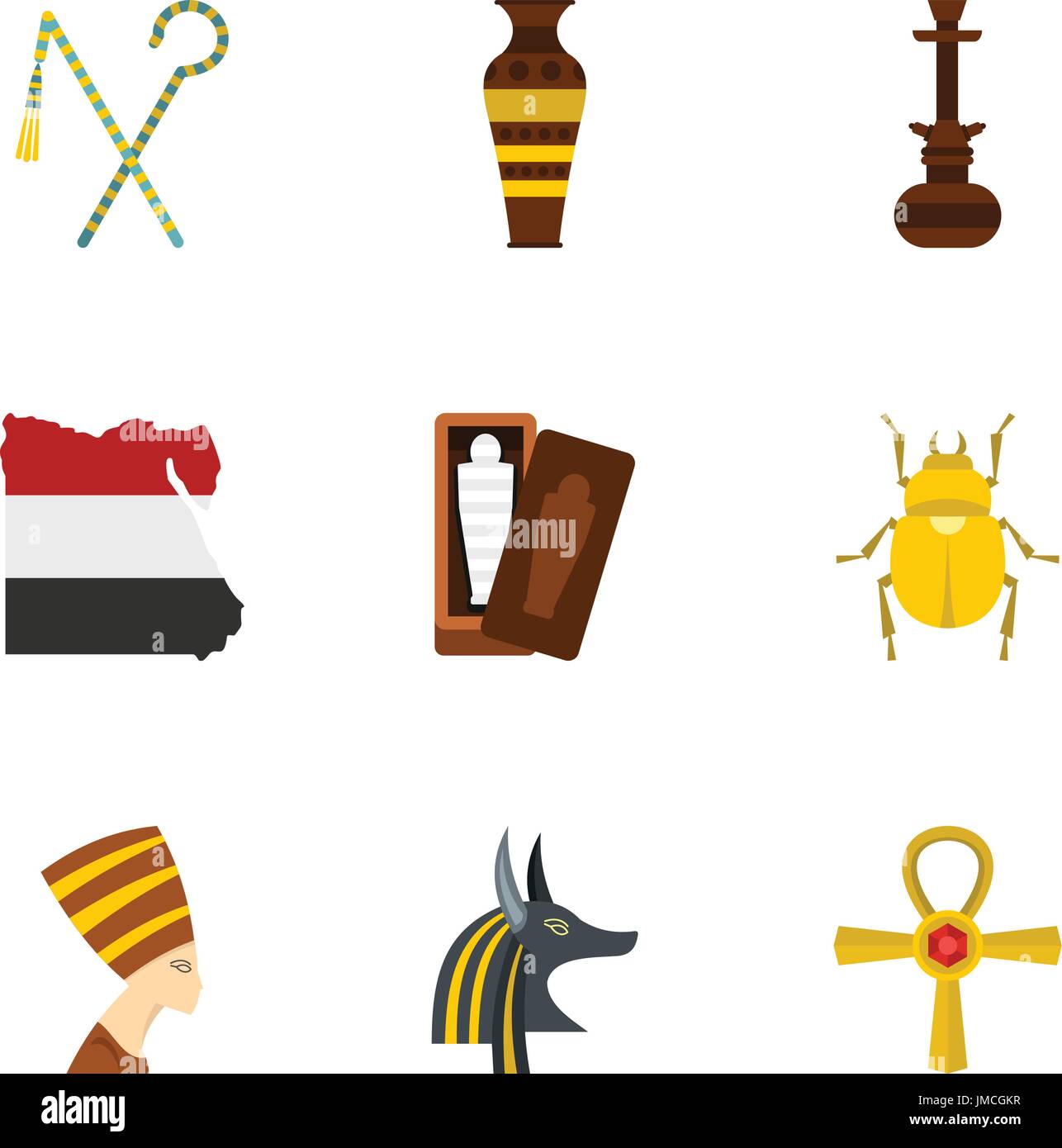 Cairo travel icons set, cartoon style Stock Vector Image & Art - Alamy