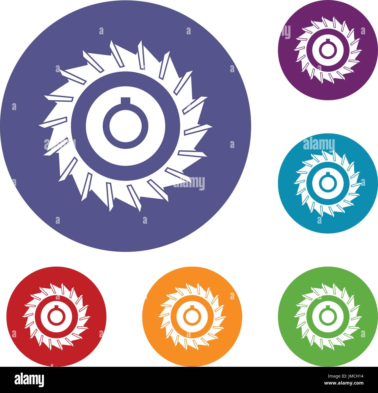 Circular saw disk icons set Stock Vector Image & Art - Alamy