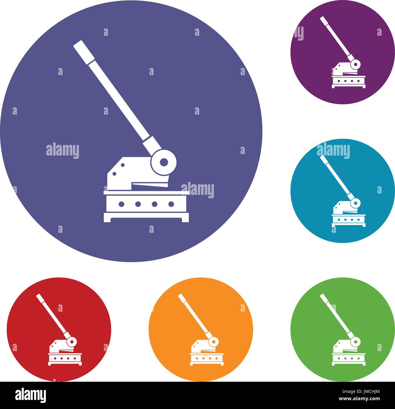 Cutting machine icons set Stock Vector Image & Art - Alamy