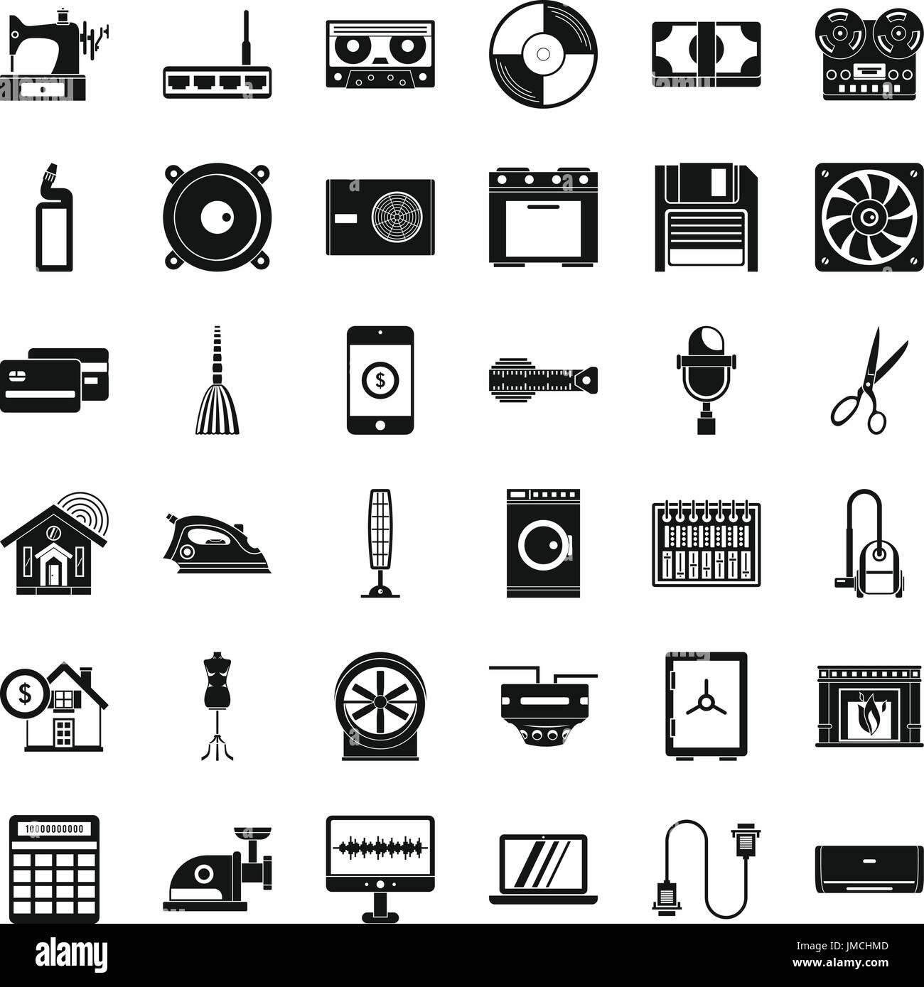 Appliance icons set, simple style Stock Vector Image & Art - Alamy