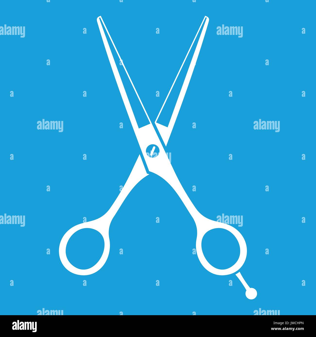 Scissors icon white Stock Vector Image & Art - Alamy