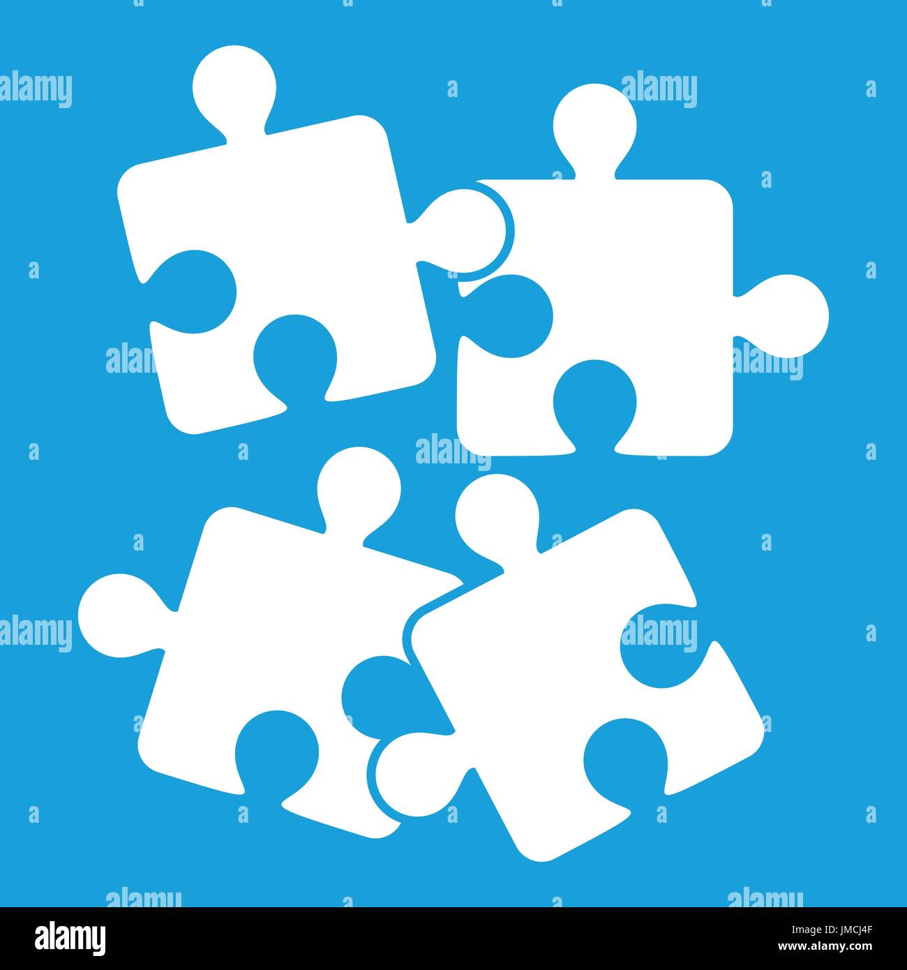 Jigsaw picture strategy Stock Vector Images - Alamy