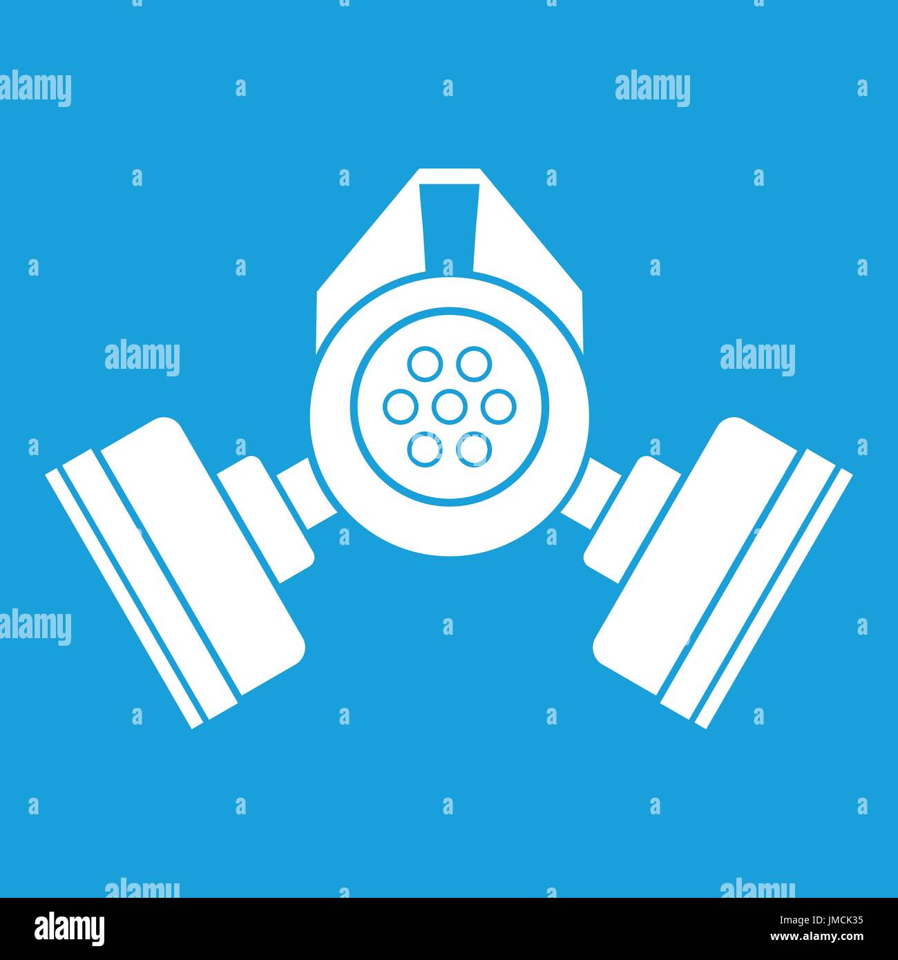 Gas mask icon white Stock Vector Image & Art - Alamy