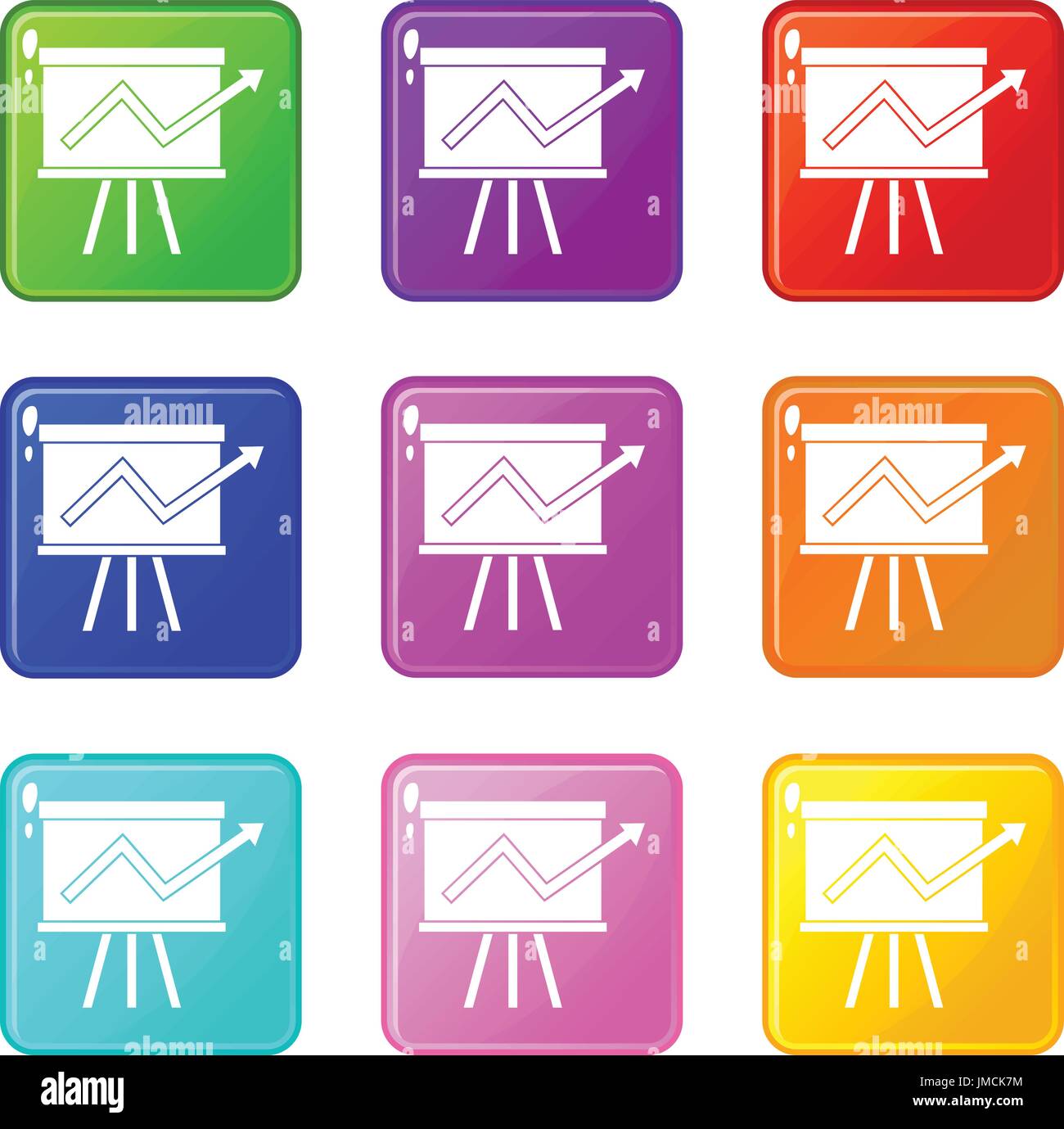 Flip chart with statistics set 9 Stock Vector Image & Art - Alamy