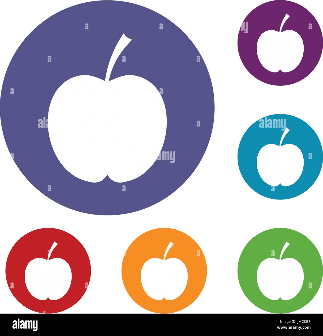 Checkered apple icons set Stock Vector Image & Art - Alamy