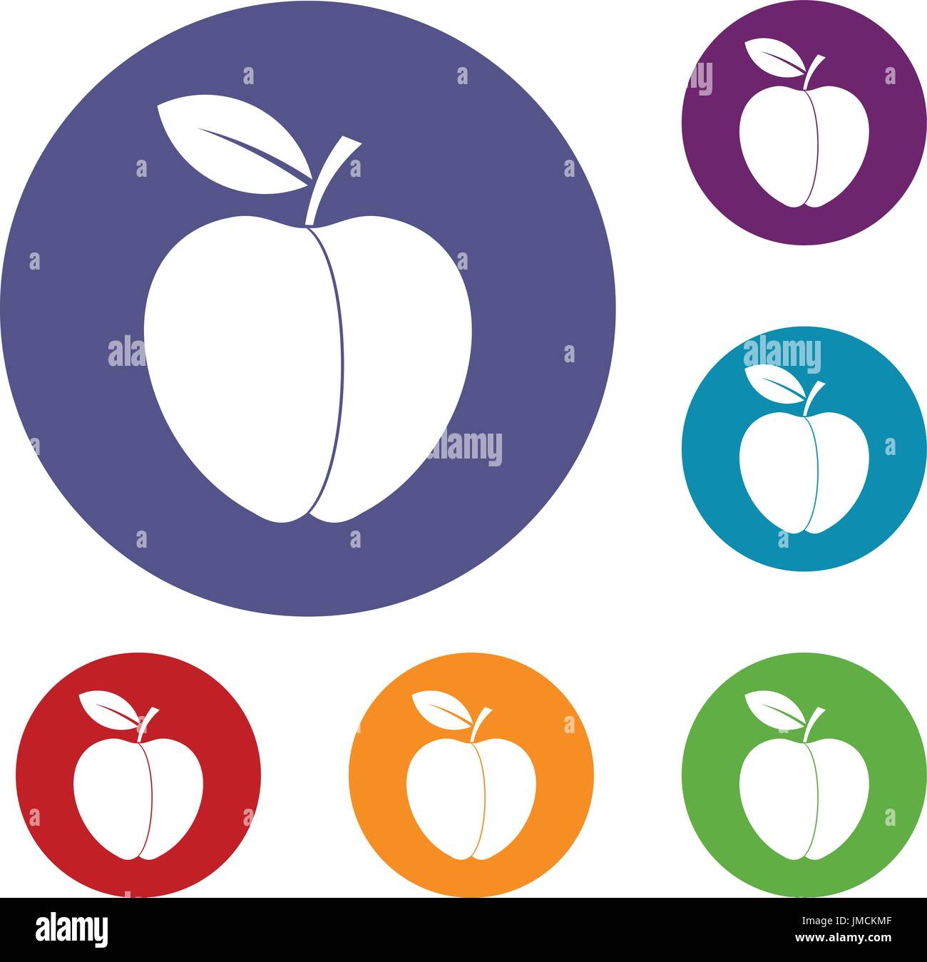 Apple icons set Stock Vector Image & Art - Alamy