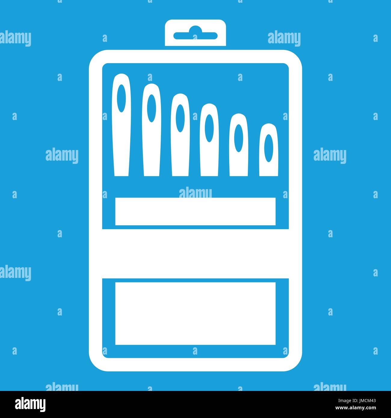 Set of needles icon white Stock Vector Image & Art - Alamy
