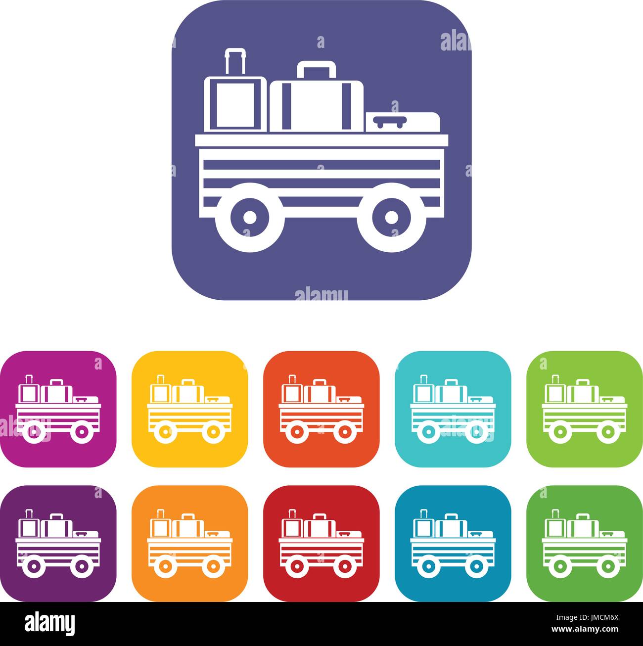 White cart station Stock Vector Images - Alamy