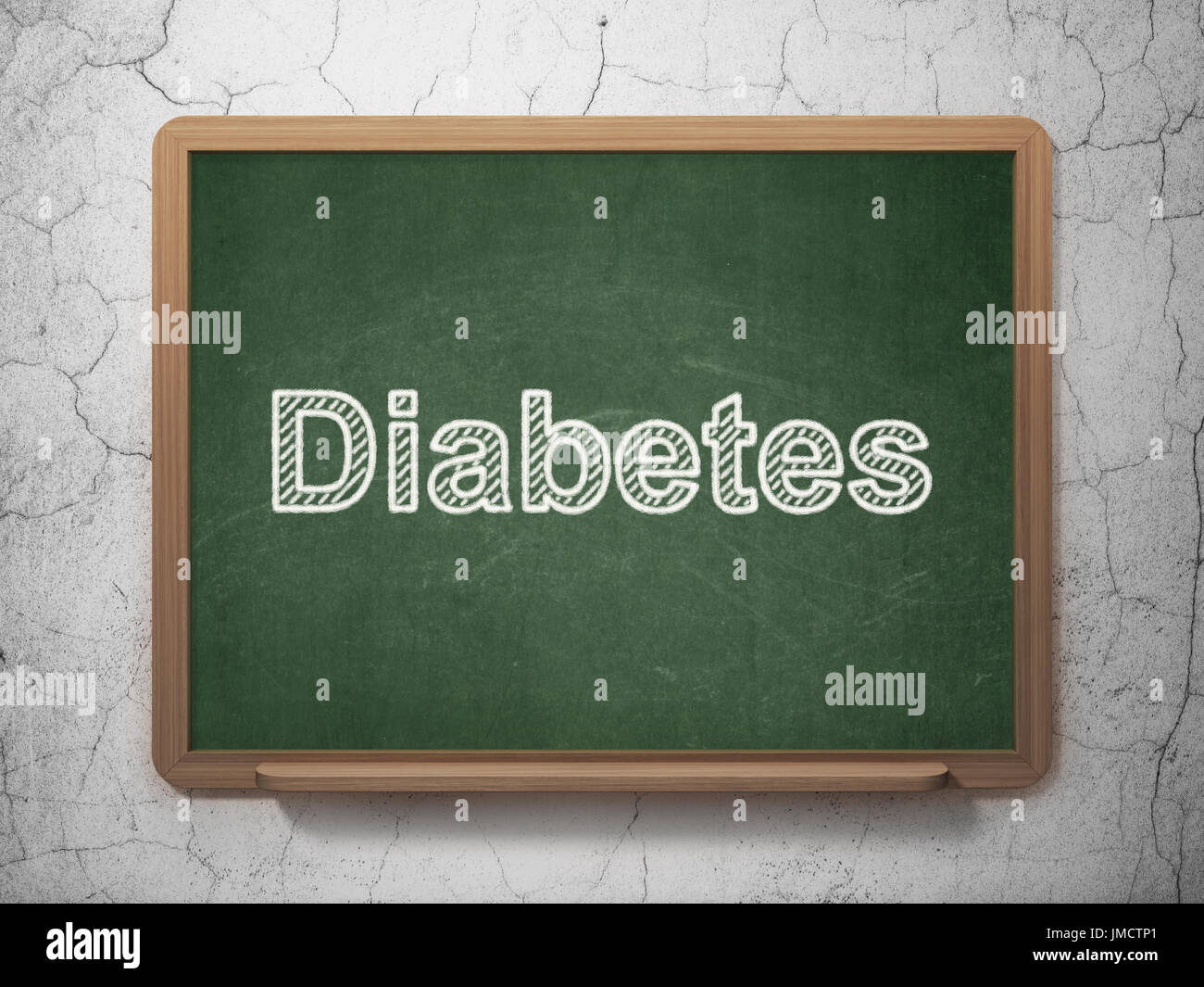 Healthcare concept: Diabetes on chalkboard background Stock Photo - Alamy