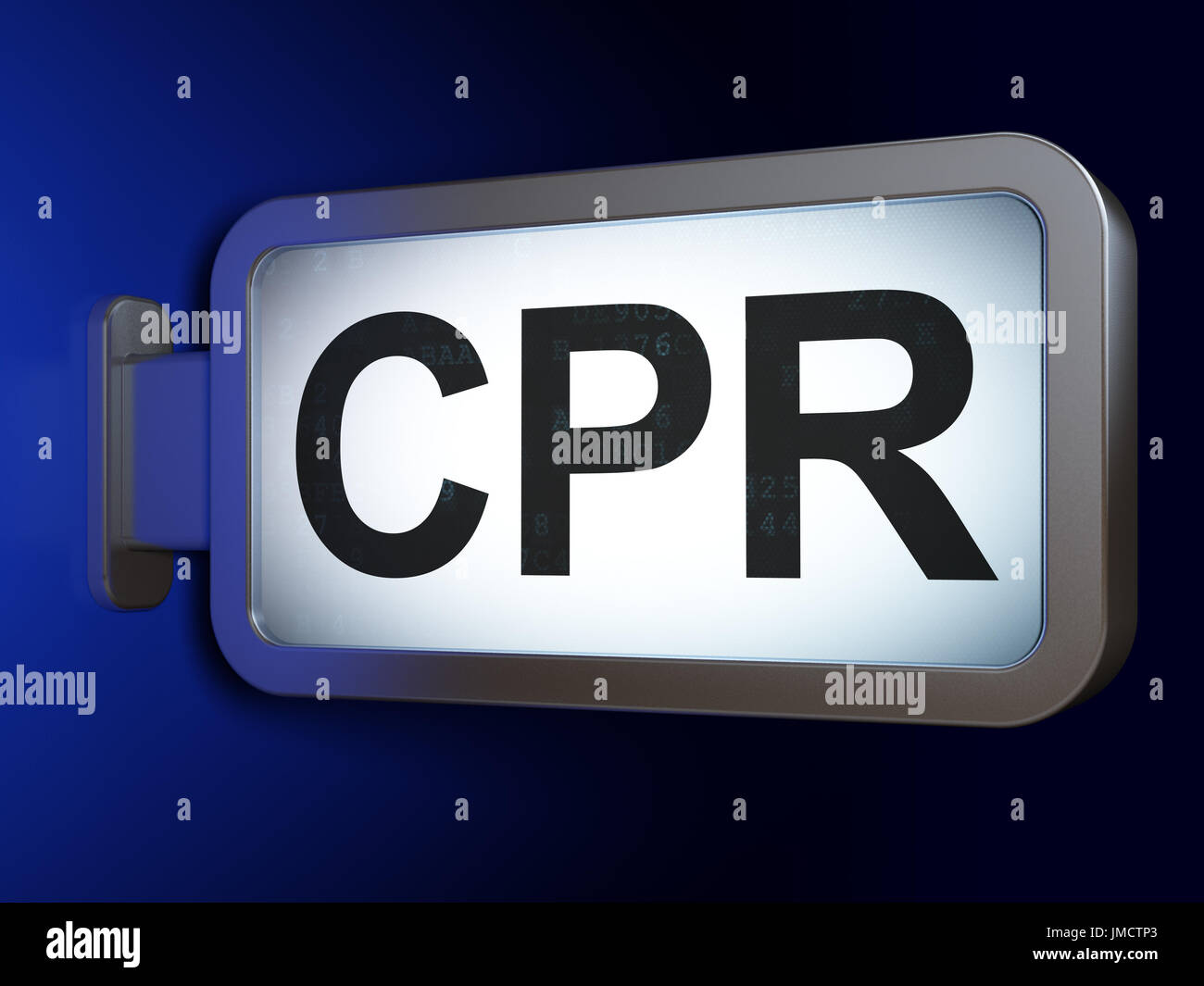 Healthcare concept: CPR on billboard background Stock Photo - Alamy