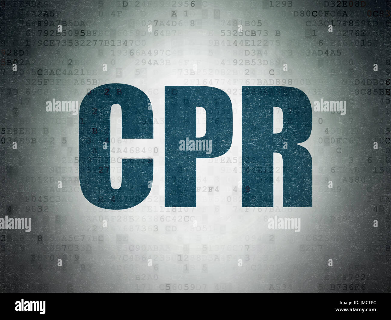 Health concept: CPR on Digital Data Paper background Stock Photo - Alamy