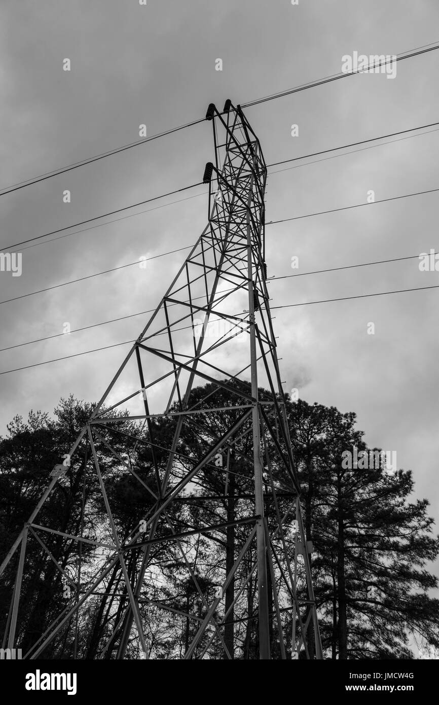 Steel power transmission tower hi-res stock photography and images - Alamy